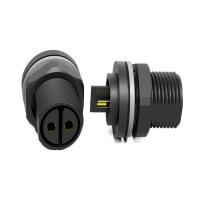 China PA6 IP67 Industrial Circular Connector M12 Threaded Type 100VAC 8A Waterproof Electrical Connector for sale