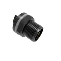 China IP67 M12 Threaded Through Hole Waterproof Circular Connector 100V 8A Industrial Grade for sale