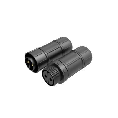 China M16 IP67 500V Waterproof Circular Cable Connector 3-Pin Threaded Butt Type 8A Current Rating for sale