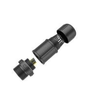 China M16 IP67 500V Waterproof Circular Cable Connector 3-Pin Threaded Butt Type 8A Current Rating for sale