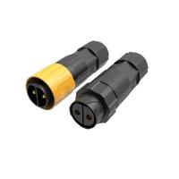 China PA6 Nylon Waterproof Circular Connector 500V IP67 Self-Locking 4 Pin 15A Industrial Electrical Connector for sale