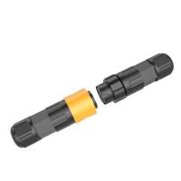 China PA6 Nylon Waterproof Circular Connector 500V IP67 Self-Locking 4 Pin 15A Industrial Electrical Connector for sale