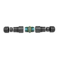 China M20 3 Core IP68 Waterproof Circular Connector with 25A Push-Type Quick Card Adapter for Field Light for sale