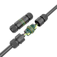 China M20 3 Core IP68 Waterproof Circular Connector with 25A Push-Type Quick Card Adapter for Field Light for sale