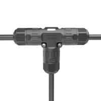 China M20T IP68 Waterproof Circular Connector with PA66 Nylon Material and 24A Current Rating for Outdoor Street Lights for sale