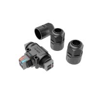 China M20T IP68 Waterproof Circular Connector with PA66 Nylon Material and 24A Current Rating for Outdoor Street Lights for sale