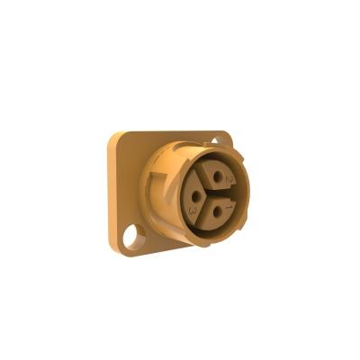 China P25 Three-Core Waterproof Circular Connector Box 25A 300V IP67 Rated for Micro Inverter Systems for sale