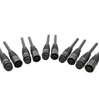China M12 Waterproof Power Connector 2-8 Pin IP67 Rated with 8A Current and 4-8mm Cable Diameter for sale