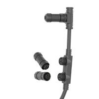 China M16 Waterproof Push Locking Connector 15A 500V IP67 Rated for Street Light Modules with 4.5-9.2mm Cable Diameter for sale