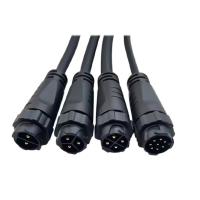 China M16 Self-Locking Nylon Waterproof Connector 2-8 Pin 15A 500V IP67 for Floodlight Line Light for sale