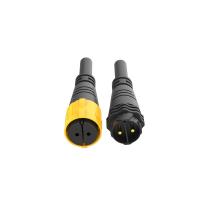 China Self Locking Waterproof Male Female Power Connector Injection Molded LED Plant Light for sale