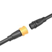 China P25 Three-Core IP68 Waterproof Male Female Connector with 25A Rated Current and PA66 Nylon Material for Micro Inverter Motor Box for sale