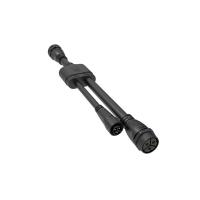China M16 IP68 Waterproof Male Female Connector with 15A Rated Current and Y-Type One Out Two Parallel Design for Micro Inverters for sale