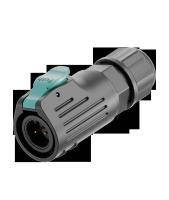 China PA66 Nylon Waterproof Power Connector Lock Screw Type - 2-12 Pin Options, 5A 125V Rating for Outdoor Lighting for sale