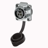 China LP-16-3 Pin IP68 Watertight Power Connector 400V 10A Plastic Wiring Screw Locking for sale