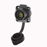 China LP-16-3 Pin IP68 Watertight Power Connector 400V 10A Plastic Wiring Screw Locking for sale