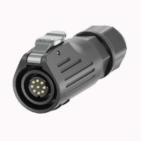 China LP-16-3 Pin IP68 Watertight Power Connector 400V 10A Plastic Wiring Screw Locking for sale