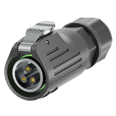 China LP-24 IP68 Waterproof Power Connector 35A 500V PA66 Nylon Circular Aviation Plug with 2-12 Pin Options for sale