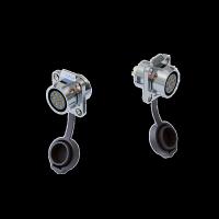 China LP20 Welded 7-Core Waterproof Power Connector 20A 500V with Flange Socket for Industrial Applications for sale