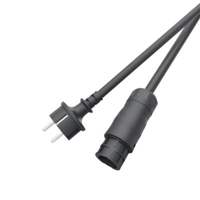 China IP44 Waterproof Power Connector 20A 500V Three-Core BC01 Panel Mount Plug for Micro Inverters for sale