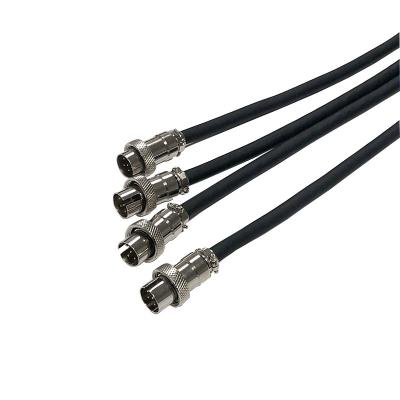 China GX16 Welded Male Head Waterproof Power Connector 6 Core Metal Aviation Plug 5.0-7.0mm Wire -40°C to 105°C Temperature Range for sale