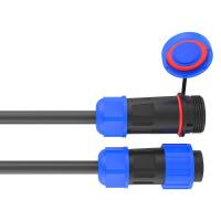 China IP67 Waterproof Power Connector 5-Pin 35A 500V Solderless Screw Connection Male/Female Pair for sale