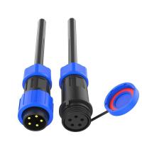 China IP67 Waterproof Power Connector 5-Pin 35A 500V Solderless Screw Connection Male/Female Pair for sale