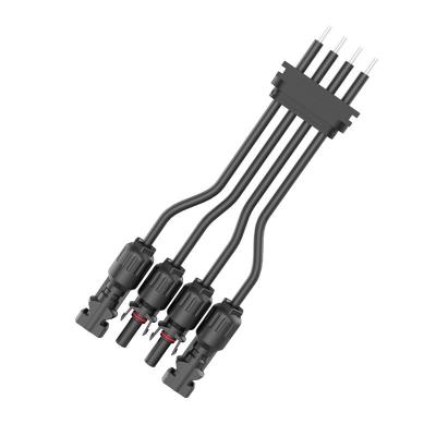 China PA66 Nylon MC4 Solar Photovoltaic Connector 500V 30A Waterproof Power Connector with High Voltage Fusing Protection for sale