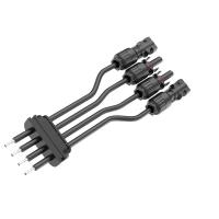 China PA66 Nylon MC4 Solar Photovoltaic Connector 500V 30A Waterproof Power Connector with High Voltage Fusing Protection for sale