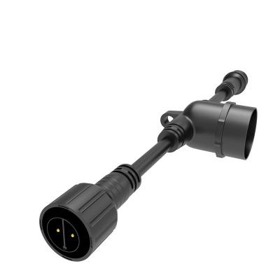 China IP67 LED Waterproof Cable Connector for Retro E27 Lamp Head Running Horse Light - 300V 1.6A 4.5-9.2mm Cable Diameter for sale