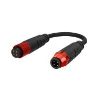 China Y Type Waterproof Cable Connector IP67 Rated 500V with PA66 Nylon Material for Secure Connections for sale