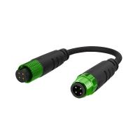 China Y Type Waterproof Cable Connector IP67 Rated 500V with PA66 Nylon Material for Secure Connections for sale