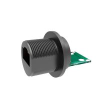 China RJ45 M20 Panel Waterproof Signal Connector - IP67 Rated, 125V 1.5A, CAT.5e 1000MHz Industrial Network Adapter for sale
