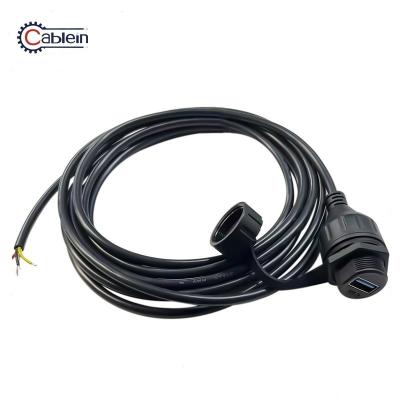 China USB 3.0 Waterproof Signal Connector 4-Core Power Cord with 5A Current Rating and IP67 Protection for sale