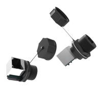 China PA66 Nylon IP67 Waterproof RJ45 Connector 90 Degree Aviation Plug 125V 1.5A Network Cable for sale
