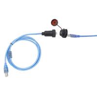 China 125V 1.5A IP67 Waterproof USB 3.0 Front Panel Cable Connector Male to Female Adapter with 2.0mm Panel Thickness for sale