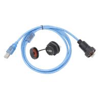 China 125V 1.5A IP67 Waterproof USB 3.0 Front Panel Cable Connector Male to Female Adapter with 2.0mm Panel Thickness for sale