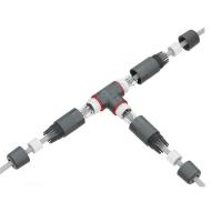 China RJ45 T-Type Waterproof Signal Connector IP67 Rated 125V 1.5A for 5G Communication Networks for sale