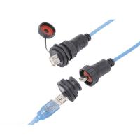 China RJ45 IP67 Waterproof Signal Connector 90-Degree Aviation Plug with 1.5A Current Rating and UV Resistance for sale