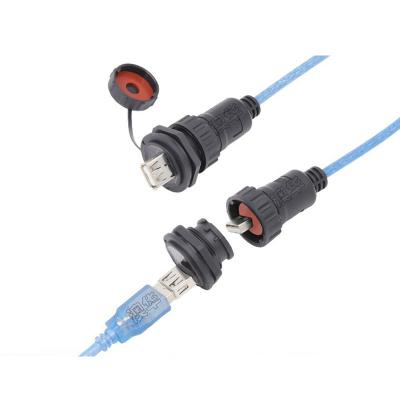 China RJ45 IP67 Waterproof Signal Connector 90-Degree Aviation Plug with 1.5A Current Rating and UV Resistance for sale