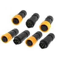 China P16 Self-Locking Waterproof Signal Connector Panel Mount RJ45 8A 100V IP67 Outdoor Lighting Plug for sale