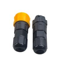 China P16 Self-Locking Waterproof Signal Connector Panel Mount RJ45 8A 100V IP67 Outdoor Lighting Plug for sale