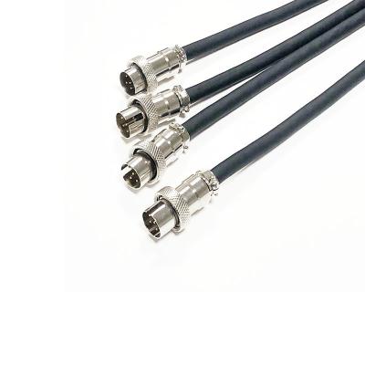 China GX16 6-Core Welded Male Waterproof Data Connector with 5.0-7.0mm Wire and 250V-1500Ω Rating Metal Aviation Plug for sale