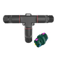 China M20 Waterproof Data Connector 3 Core Quick Card Press for Outdoor Lighting - 5.0-7.0mm Wire Diameter, -40°C to 105°C Temperature Range for sale