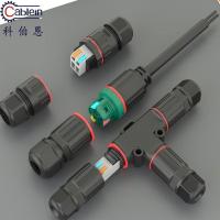 China M20 Waterproof Data Connector 3 Core Quick Card Press for Outdoor Lighting - 5.0-7.0mm Wire Diameter, -40°C to 105°C Temperature Range for sale