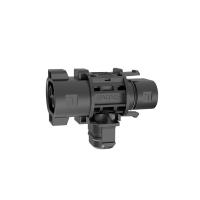 China IP68 40A High Current Waterproof Data Connector Panel Mount Tee Adapter for 5.5-13mm Panels for sale