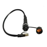 China M20 Screw Type IP67 Waterproof RJ45 Connector - 125V 1.5A Max Aviation Network Plug for Secure Data Transmission for sale
