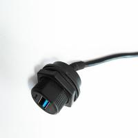 China Panel Mount USB RJ45 Waterproof Connector Socket IP67 Rated 125V 1.5A for Outdoor Network Equipment for sale