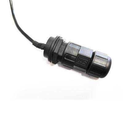 China Panel Mount USB RJ45 Waterproof Connector Socket IP67 Rated 125V 1.5A for Outdoor Network Equipment for sale