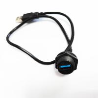 China Panel Mount USB RJ45 Waterproof Connector Socket IP67 Rated 125V 1.5A for Outdoor Network Equipment for sale